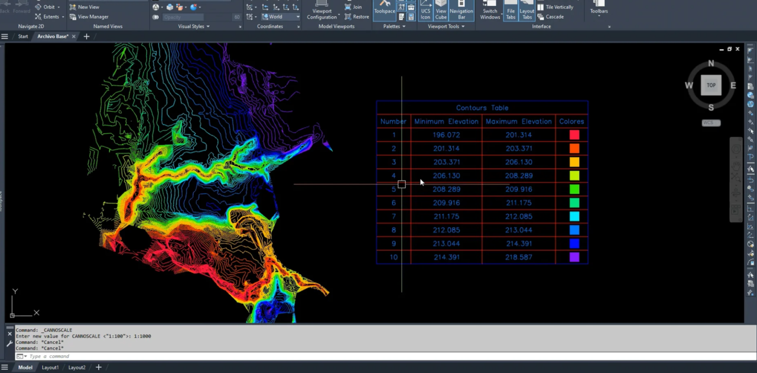 Análisis de Elevación por Rango de Colores en Curvas de Nivel: Una ...